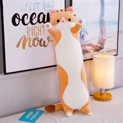 Long Cat Pillow Plush Toys Free Shipping Worldwide Kivaj