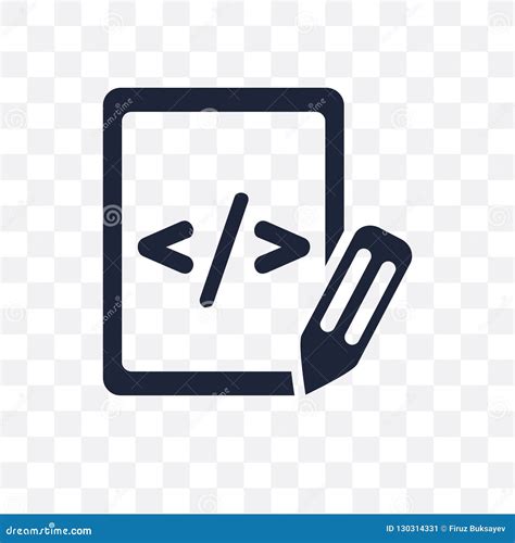 Script Transparent Icon Script Symbol Design From Programming C Stock Vector Illustration Of