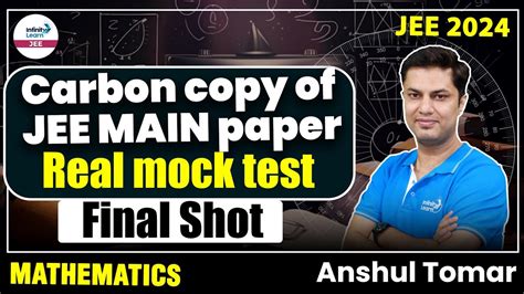 Carbon Copy Of Jee Main Paper Real Mock Test Jee Math Live