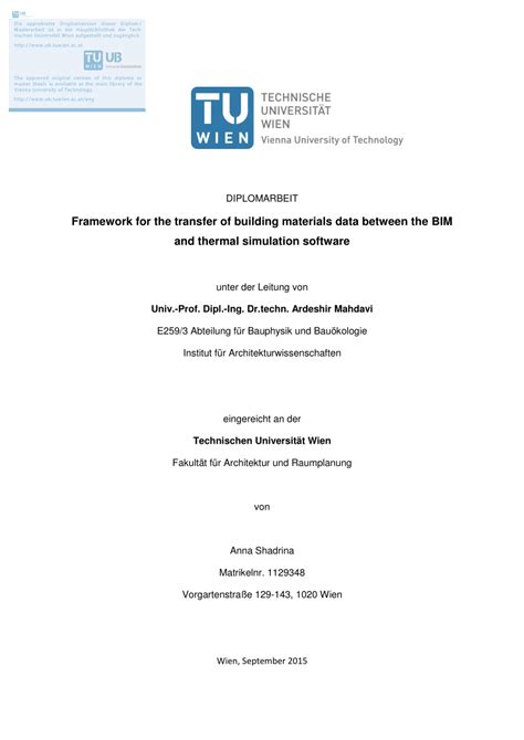 Building Thermal Modeling Software Fasrdo