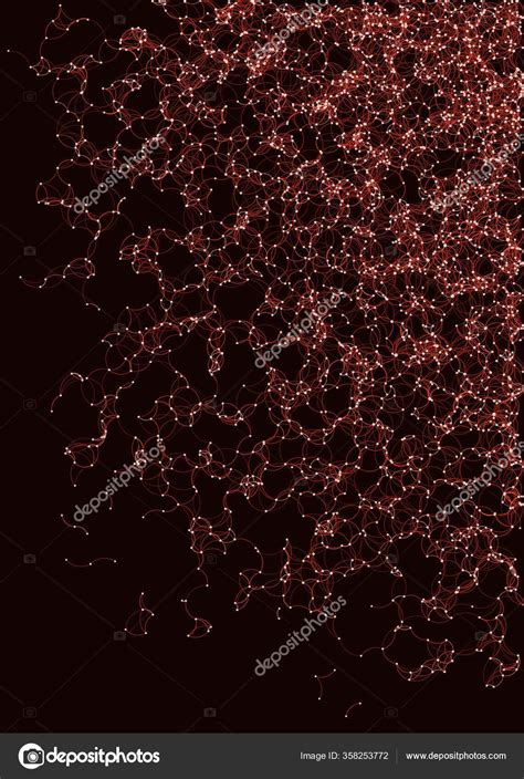 Network Mesh Procedural Art Background Illustration Stock Vector By