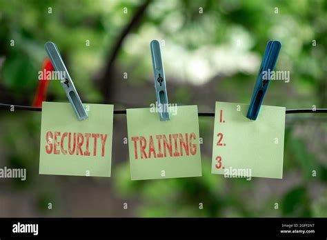 Conceptual Caption Security Training Business Idea Providing Security