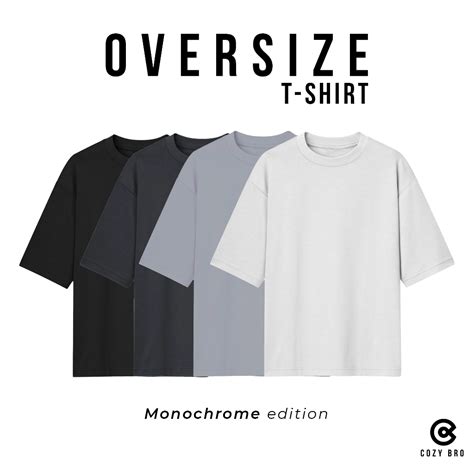 Jual Kaos Oversize Pria Wanita Unisex Cozy Bro Kaos Cotton Combed 24s