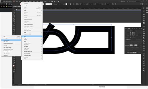 Adobe Illustrator Illustrator Convert Thick Line Into Shape
