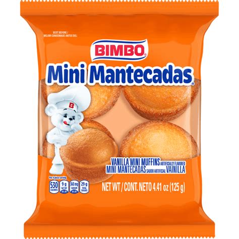 Bimbo Mini Mantecadas Vanilla Muffins 4 Count 4 41 Oz Doughnuts