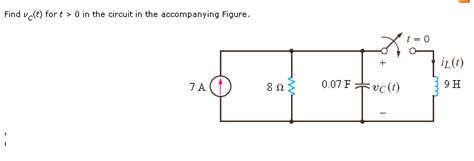 solved determine the equation for the voltage v0 t for t