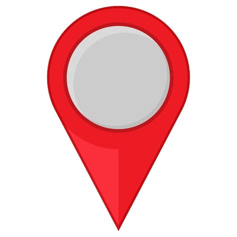 Premium Vector Red Map Marker With Outline