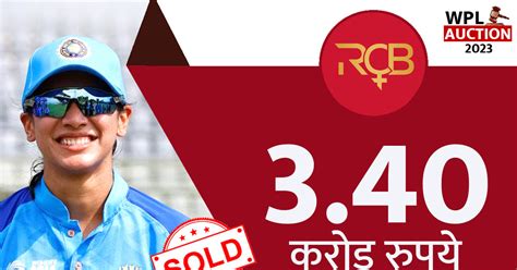 Wpl Auction 2023 Smriti Mandhana Most Expensive Player Royal