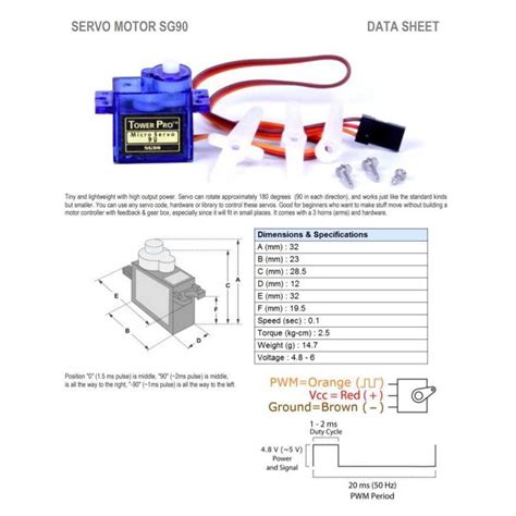Ultimate Guide To Micro Servo 9g Sg90 Datasheet Specifications Wiring