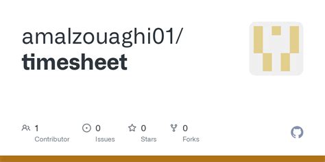 GitHub Amalzouaghi01 Timesheet