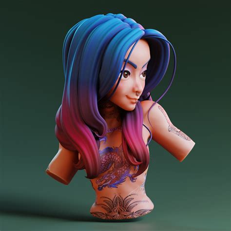 Artstation Tattoo Girl