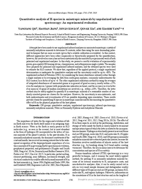 Qiu Et Al 2018 Pdf Polarization Waves Infrared Spectroscopy