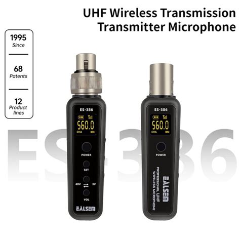 Uhf Wireless Microphone Converter Xlr Transmitter Receiver Microphone Wireless System For