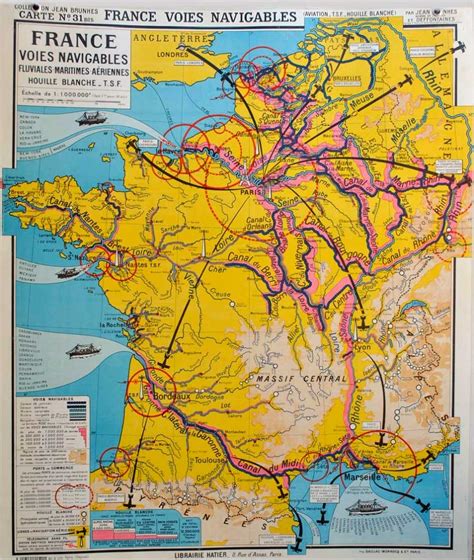 Anciennes Cartes Des Voies Navigables De France