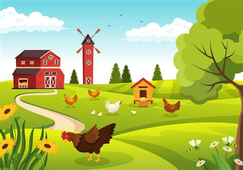 Best Poultry Farm Illustration Download In Png And Vector Format