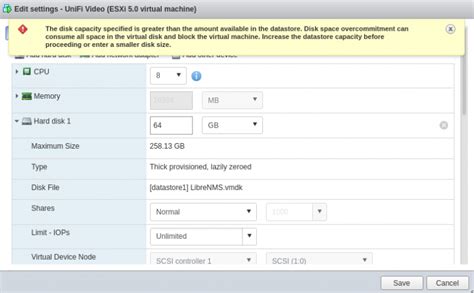 Vmware Esxi Disk Capacity Is Greater Then The Amount Available In The