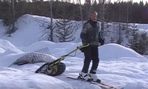 Skizee Motorized Engine Lets You Ski Uphill And Off Road