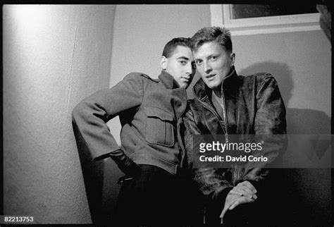 Singer Gabi Delgado Lopez And Robert Gorl Of German Electropunk Group