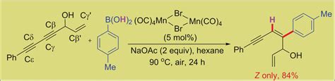 Selective Hydroarylation Of 13‐diynes Using A Dimeric Manganese