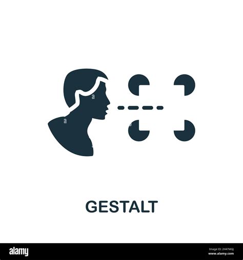 Gestalt Icon Monochrome Sign From Psychotherapy Collection Creative