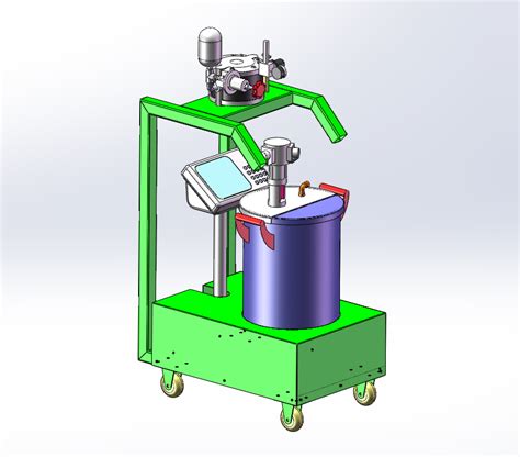 自动供胶以及称重系统 SOLIDWORKS 2017 模型图纸下载 懒石网