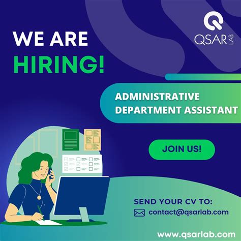 Qsar Lab On Linkedin Job Offer Paid Internship Newmember Assistant Administrative Hiring