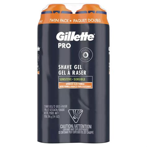 Gillette Pro Shaving Gel For Men Twin Pack Shop Shaving Cream At H E B