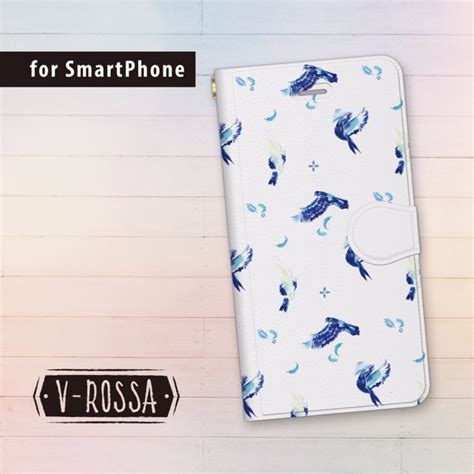 青い鳥 手帳型スマホケース Iphone各種対応 Iphoneケース・カバー V Rossa 通販｜creemaクリーマ ハンドメイド