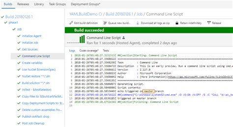 The Nullfactory YAML Builds And Branching In Visual Studio Team Services