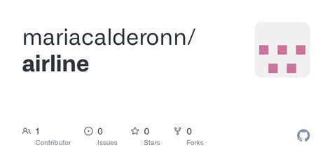 github mariacalderonn airline