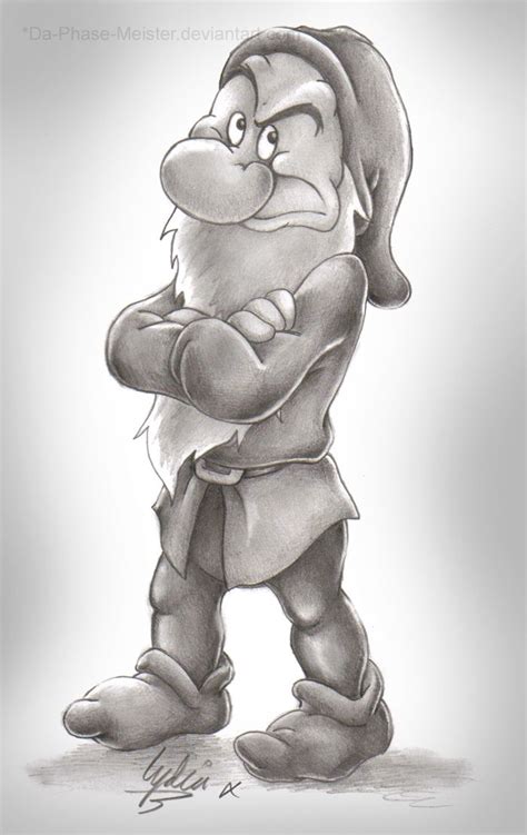 Grumpy Drawing Form Snow White Disney Drawings Sketches Cartoon