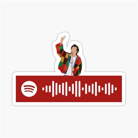 Harry Styles Falling Spotify Code Sticker For Sale By Kobmamba