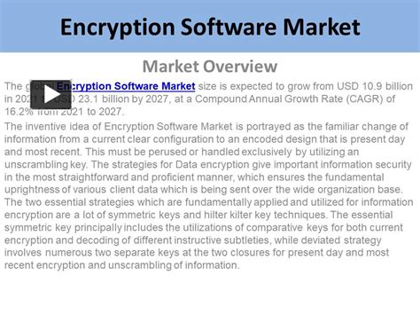 Ppt Encryption Software Market Report Powerpoint Presentation Free