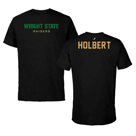 Jacob Holbert Wright State University Tf And Xc Black Tee