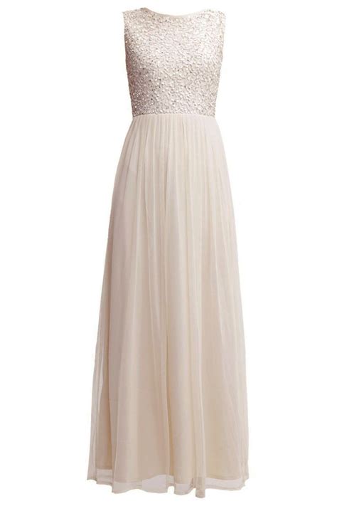 LACE BEADS BELLE NUDE MAXI DRESS PARTY DRESSES