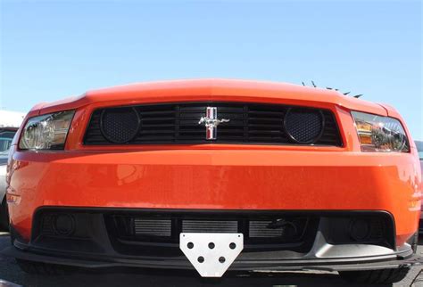 Ford Mustang Boss L STO N SHO Soporte para placa de matrícula delantera extraíble Yaxa