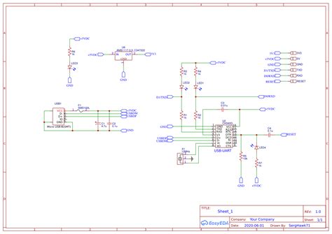 Usb Uart Ch340g Easyeda Open Source Hardware Lab
