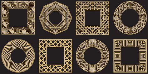 Circular Decorative Frames Set Stock Illustration Download Image Now
