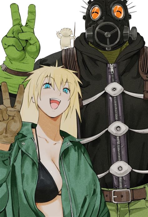 Nikaidou Caiman And Gyoza Man Dorohedoro Drawn By Giganticbuddha