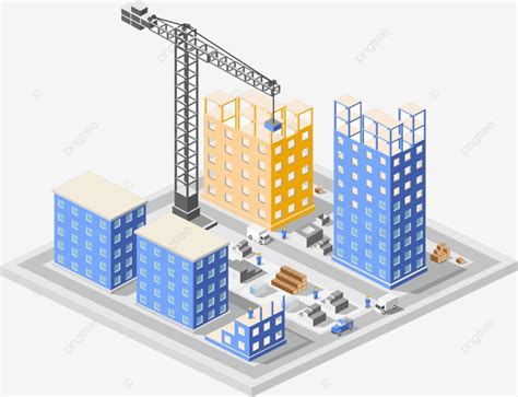 工業建築等距設計插畫建築 向量 设计 插图 建造向量圖案素材免費下載，png，eps和ai素材下載 Pngtree