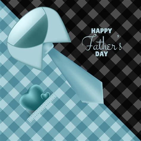 Premium Vector Happy Fathers Day With Blue And Black Color Background