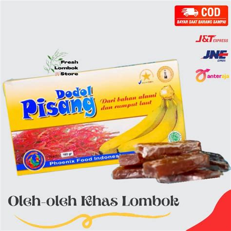 Jual Dodol Pisang Phoenix Oleh Oleh Khas Lombok 160gr Shopee Indonesia