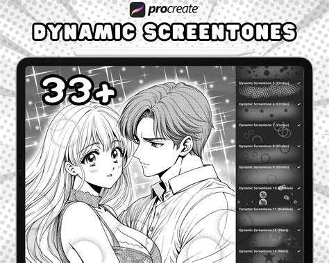 Pinceaux Sérigraphiés Dynamiques Manga Procréer Des Textures En Demi