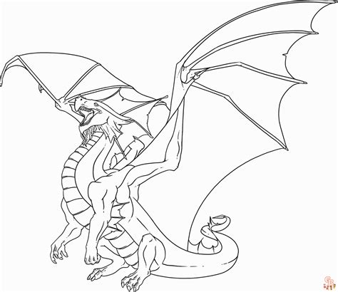 Ausmalbilder Cooler Drache Kreativer Spaß Für Kinder