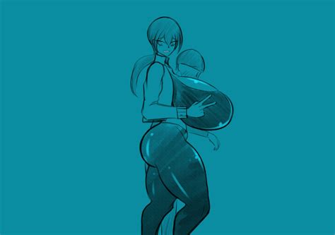 Rule 34 Black And White Hyper Breasts Marianatrencher Short Hair