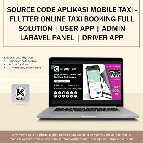 Jual Source Code Aplikasi Mobile Taxi Flutter Online Taxi Booking