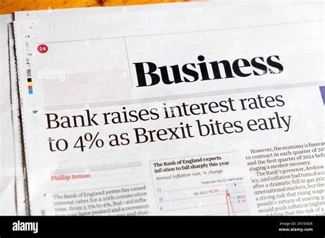 Bank Raises Interest Rates To 4 As Brexit Bites Early Guardian