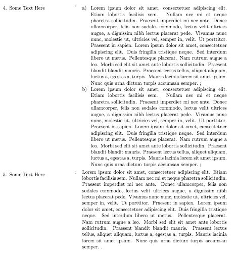 Enumerate Text Items Inside Longtable Are Not Vertically Aligned