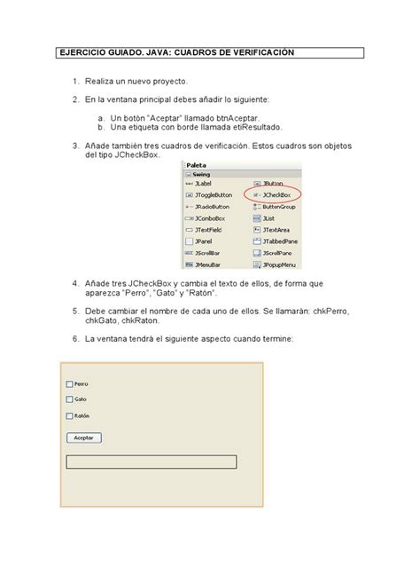 Java En Netbeans Ejercicios Guiados Pdf Pdf Ventana Informática