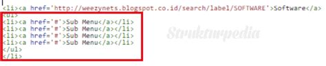 Cara Membuat Menu Navigasi Dropdown Pada Blog Dengan Mudah